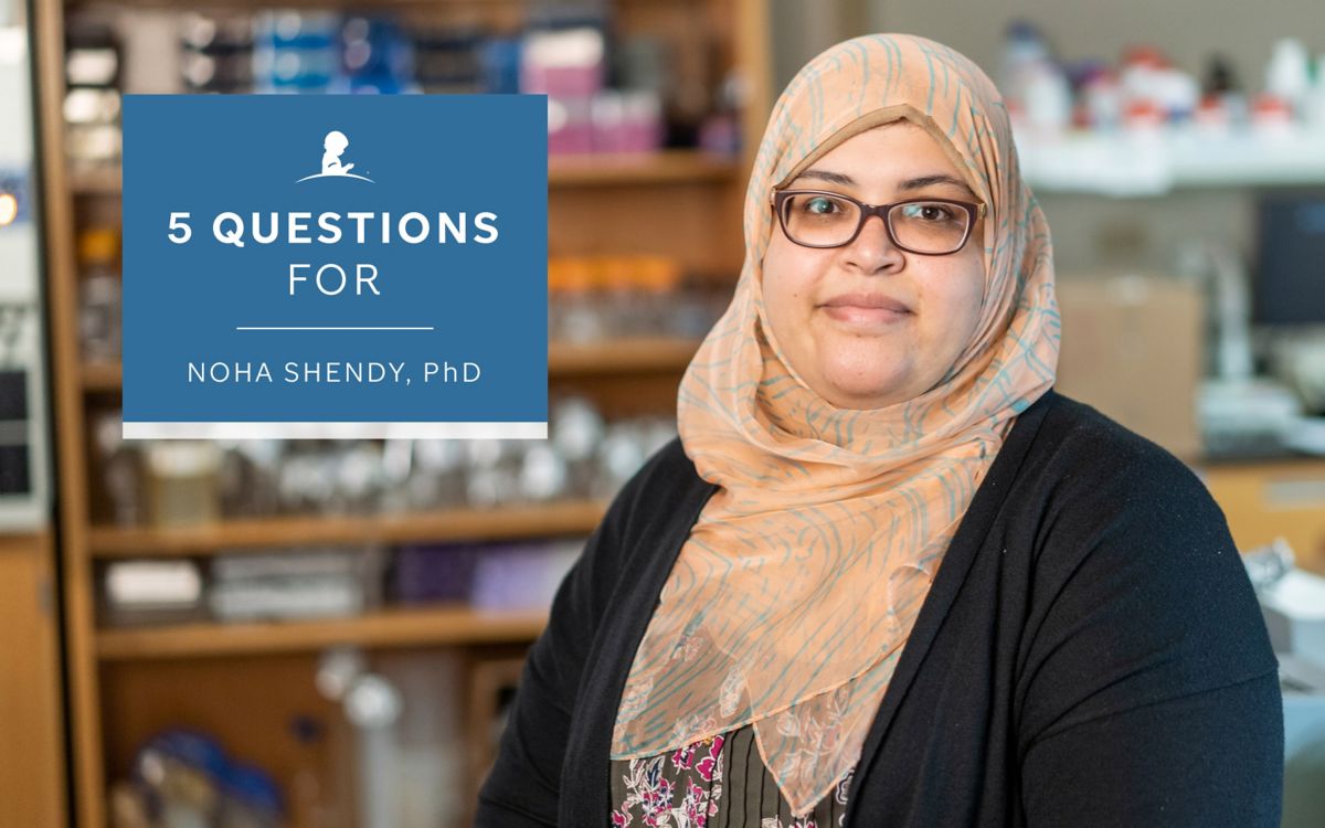5 Questions for Noha Shendy, PhD | St. Jude Research